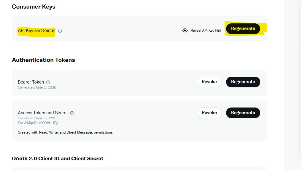 Twitter(X)APIのKeyやSecretの取得・確認手順※2025年最新 | AutoGYM